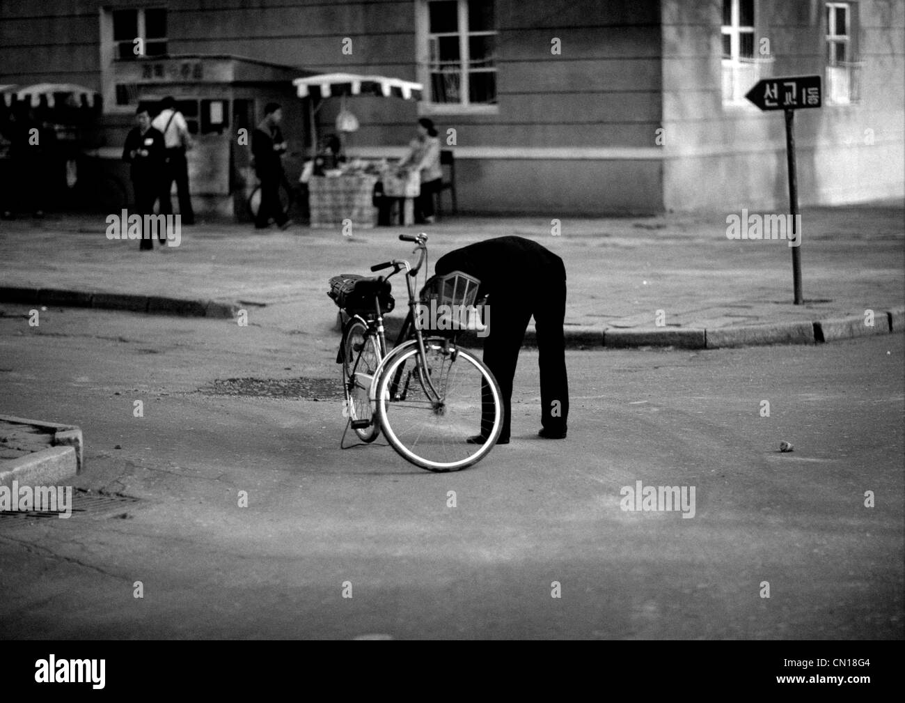 Man in the street in Pyongyang, North Korea Stock Photo - Alamy