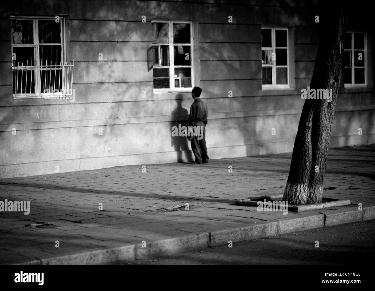 Man in the street in Pyongyang, North Korea Stock Photo - Alamy