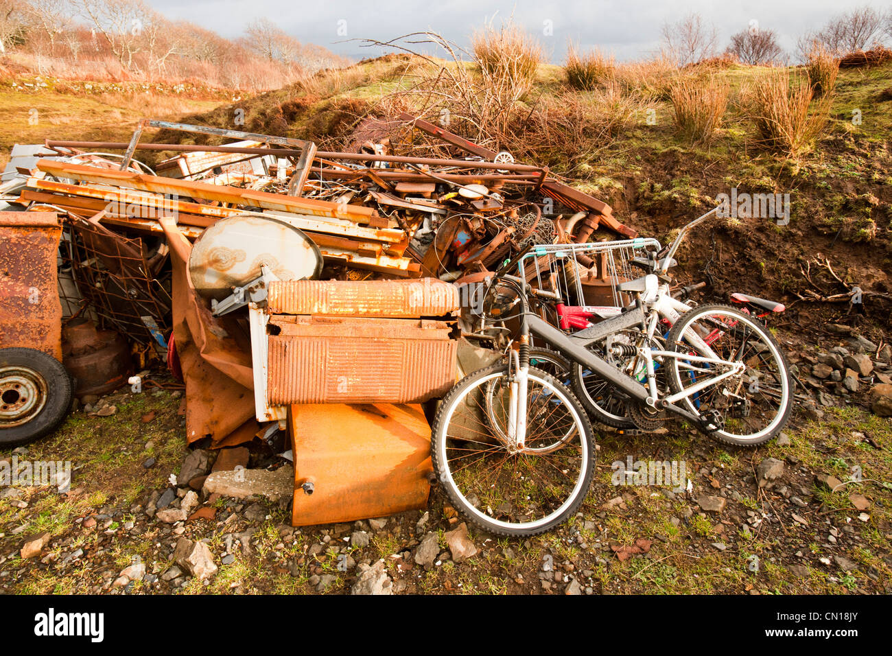 Scrap bike hi-res stock photography and images - Alamy