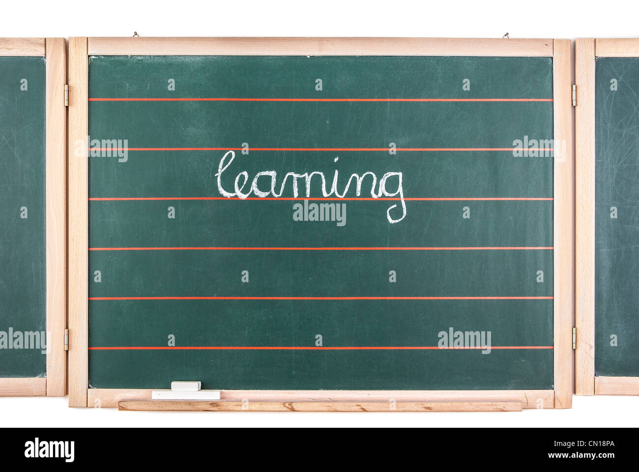 The word learning written on a chalkboard Stock Photo - Alamy