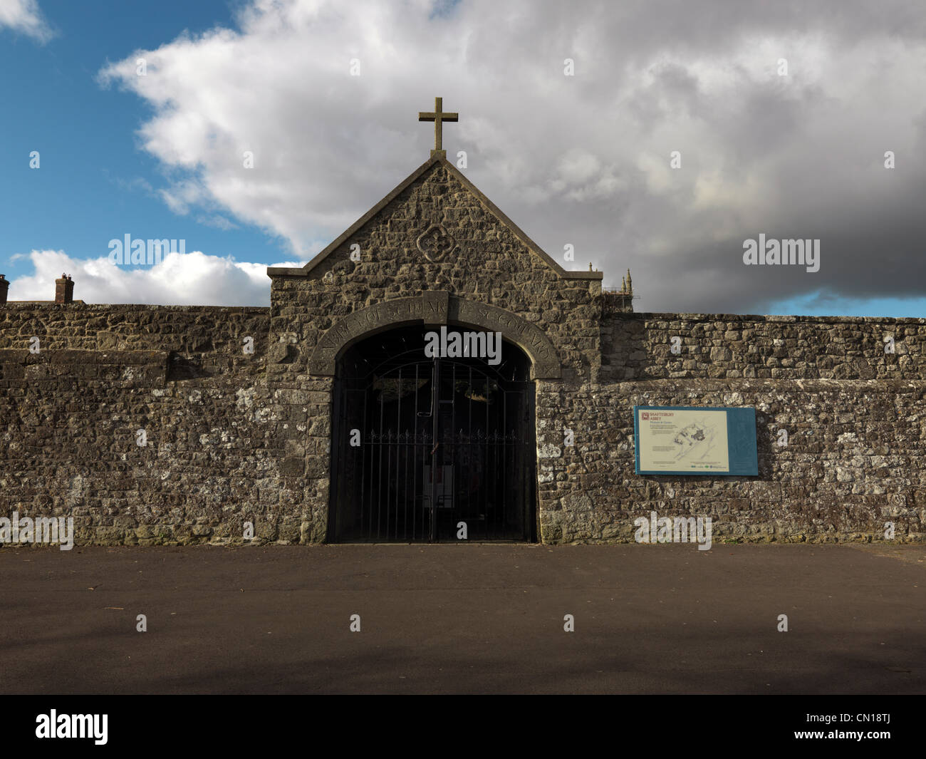 Dorset England Shaftesbury Abbey Of St Mary And St Edward Founded In ...