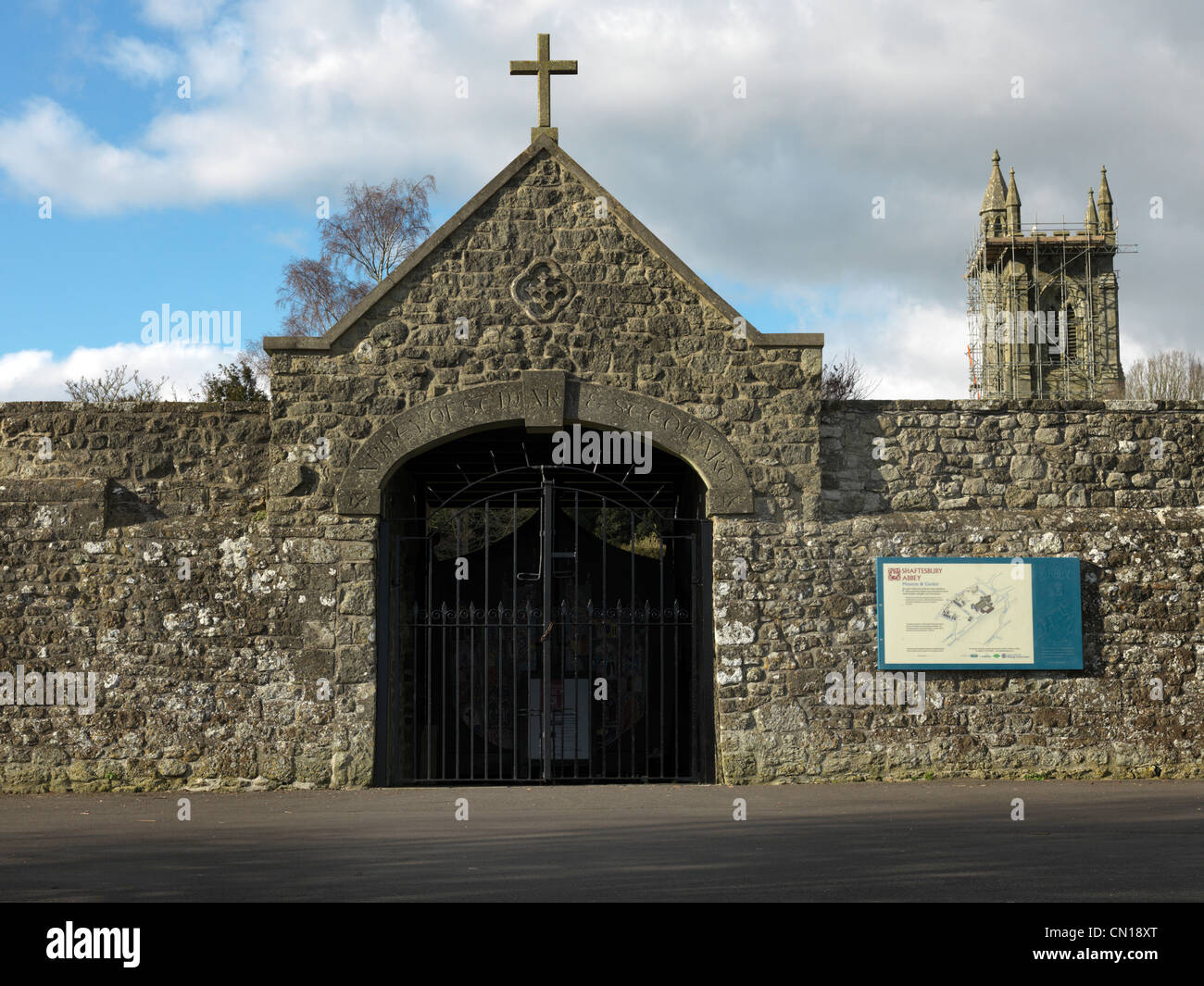 Dorset England Shaftesbury Abbey Of St Mary And St Edward Founded In ...