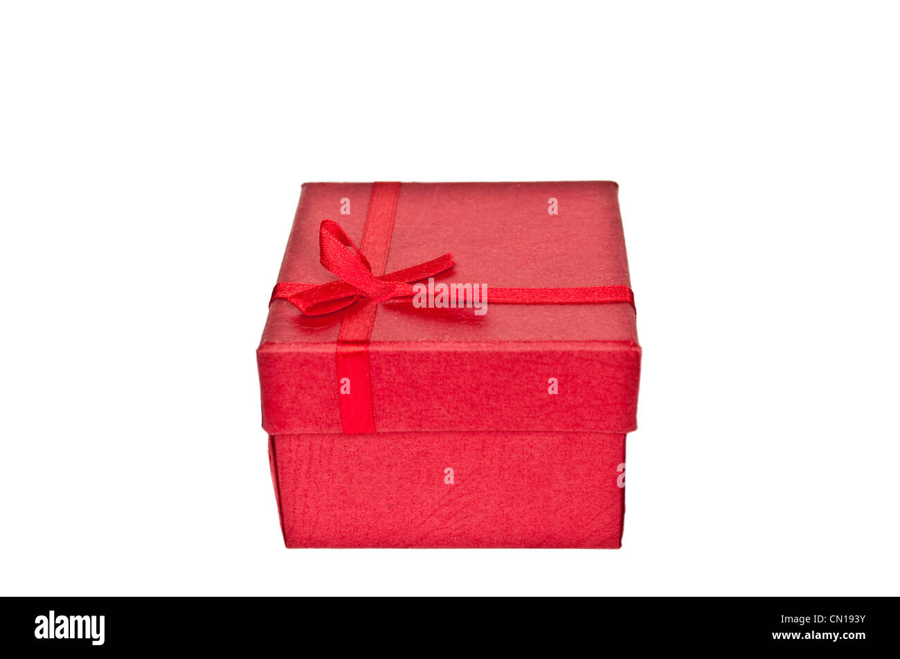 Red gift box Stock Photo - Alamy