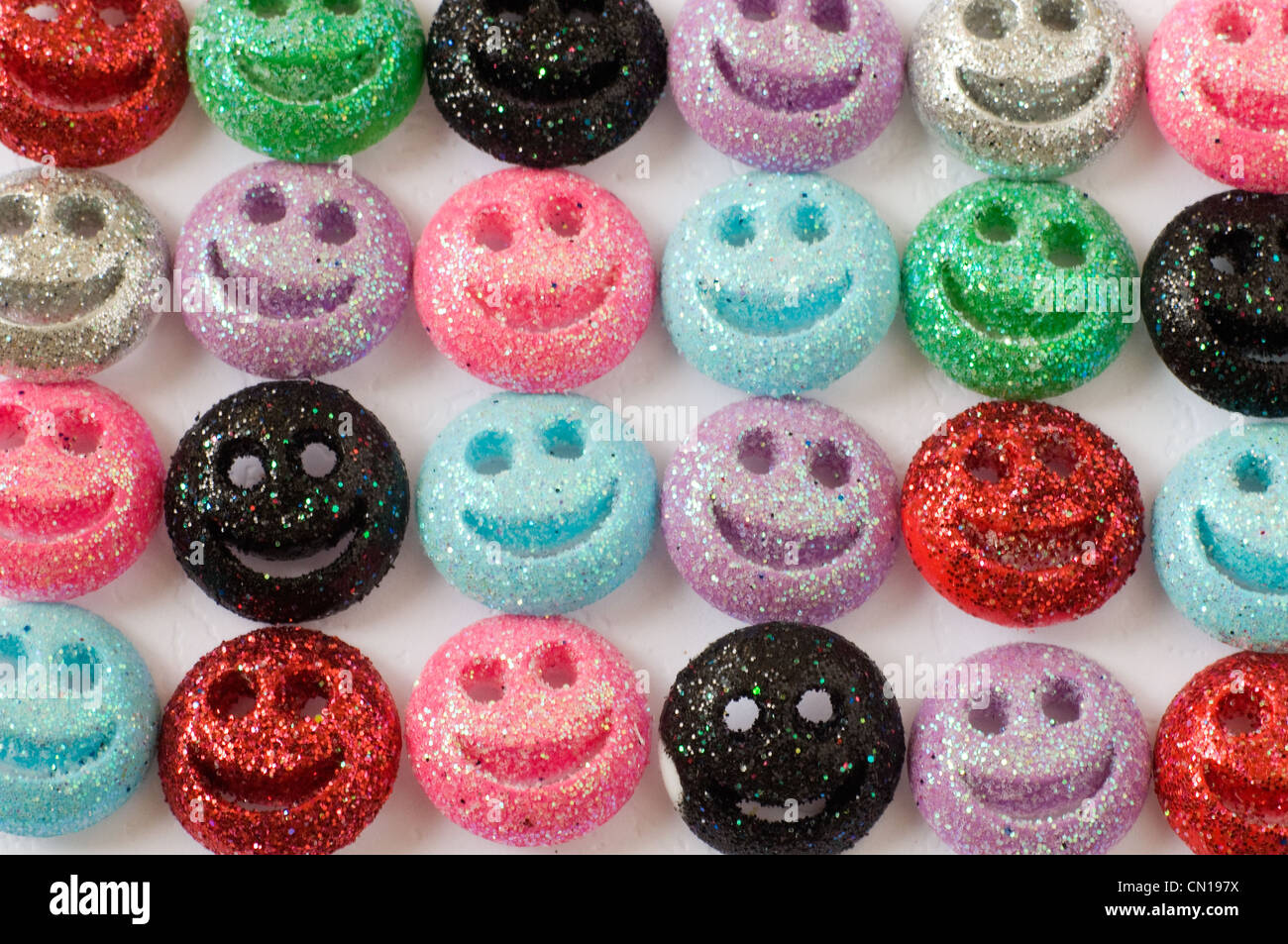 Smily face buttons Stock Photo - Alamy