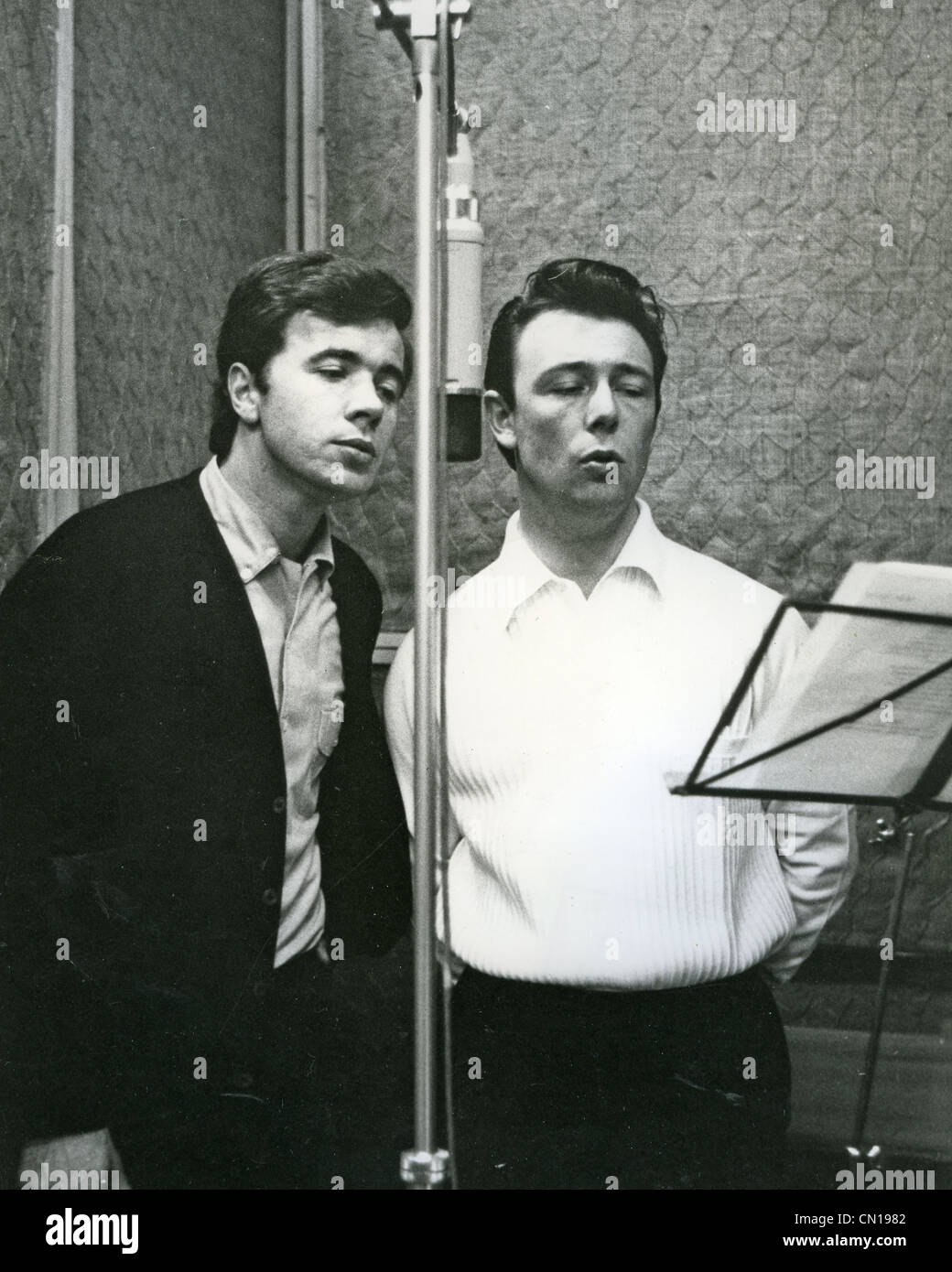 BARRY MASON (at left) with fellow UK songwriter Les Reed about 1965 ...