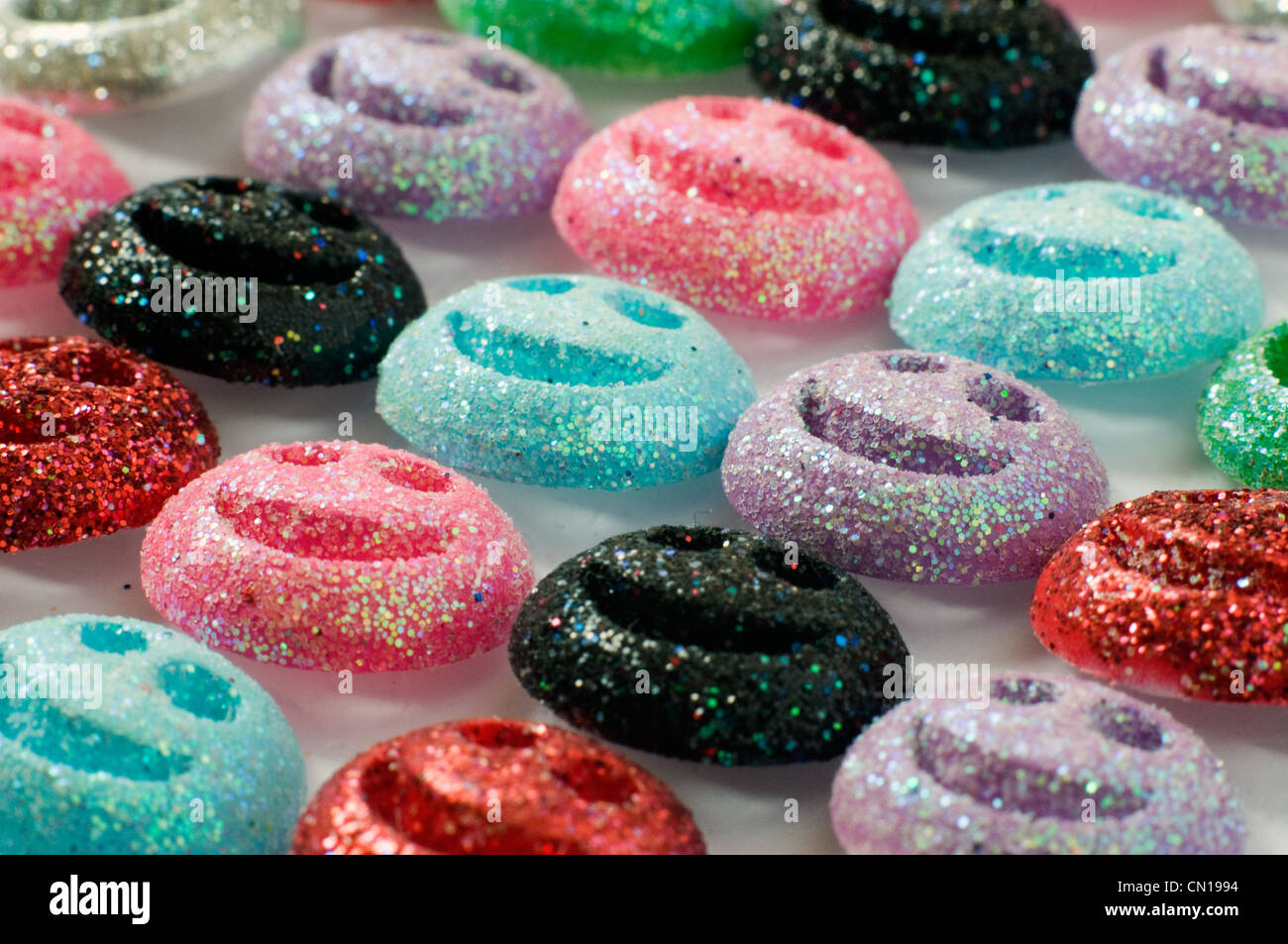 Smily face buttons Stock Photo - Alamy