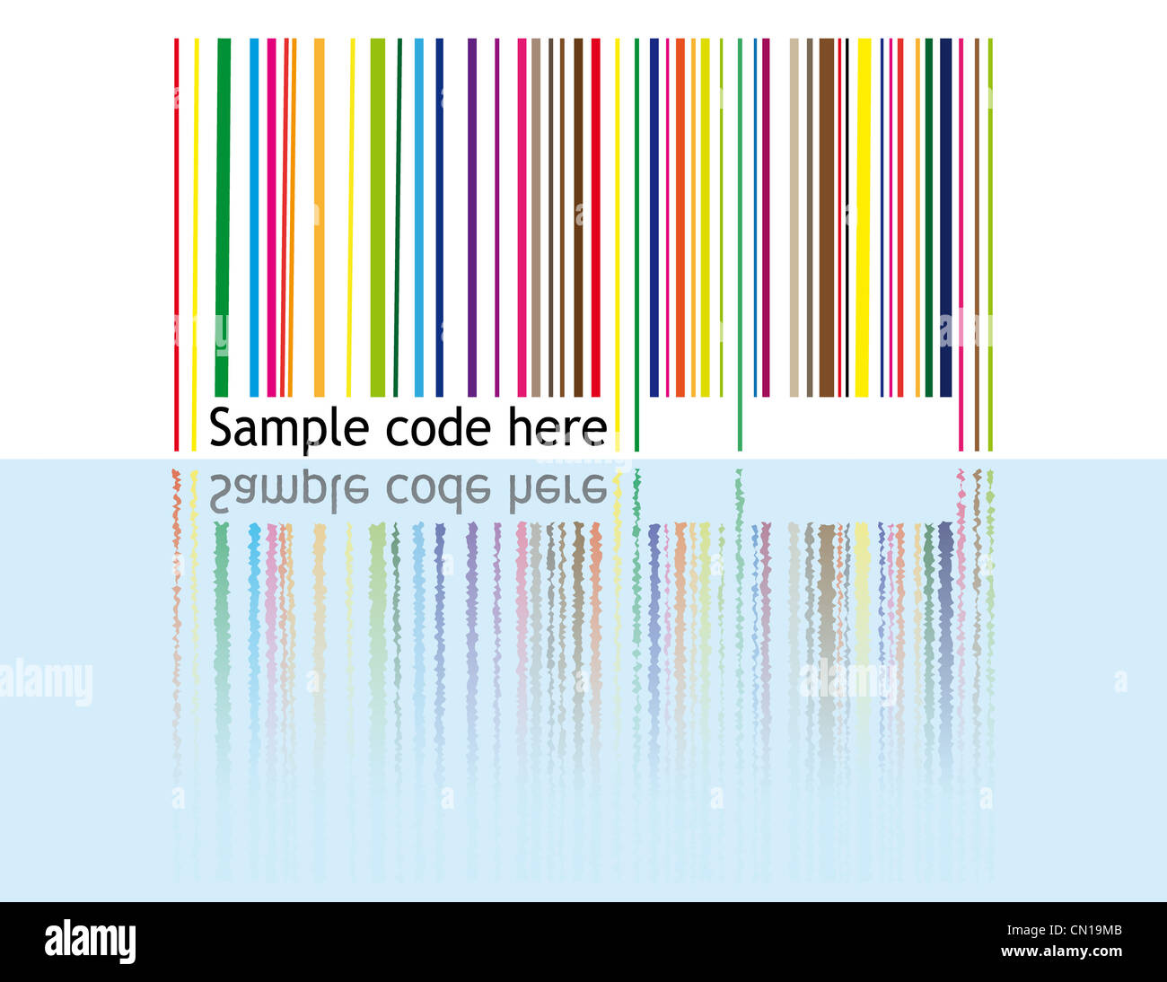 Detail of barcode label Stock Photo - Alamy