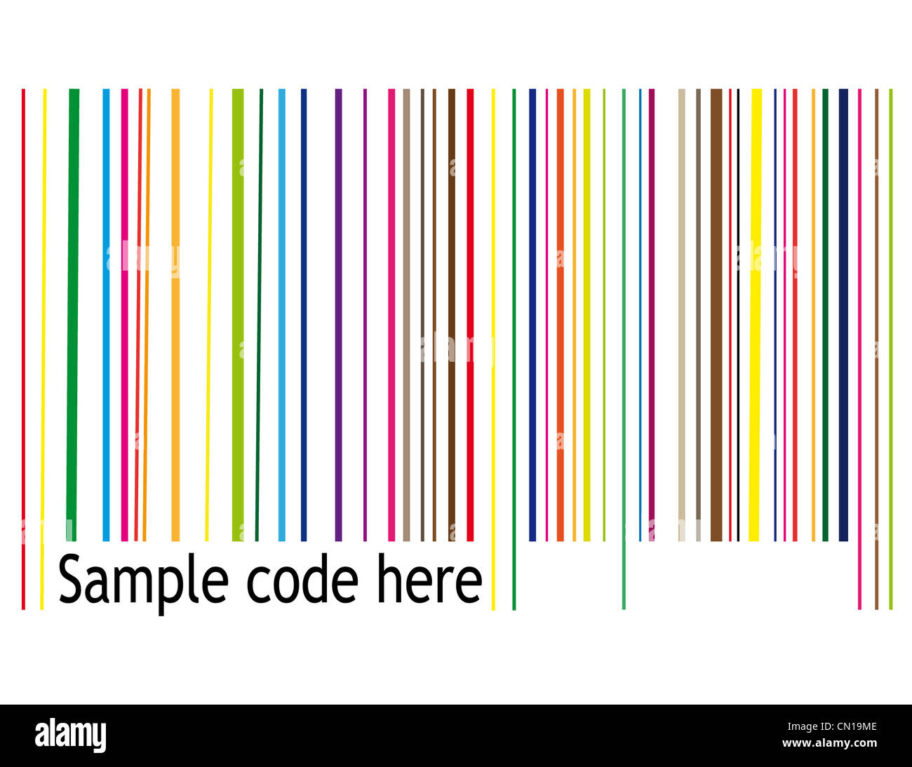 Detail of barcode label Stock Photo - Alamy