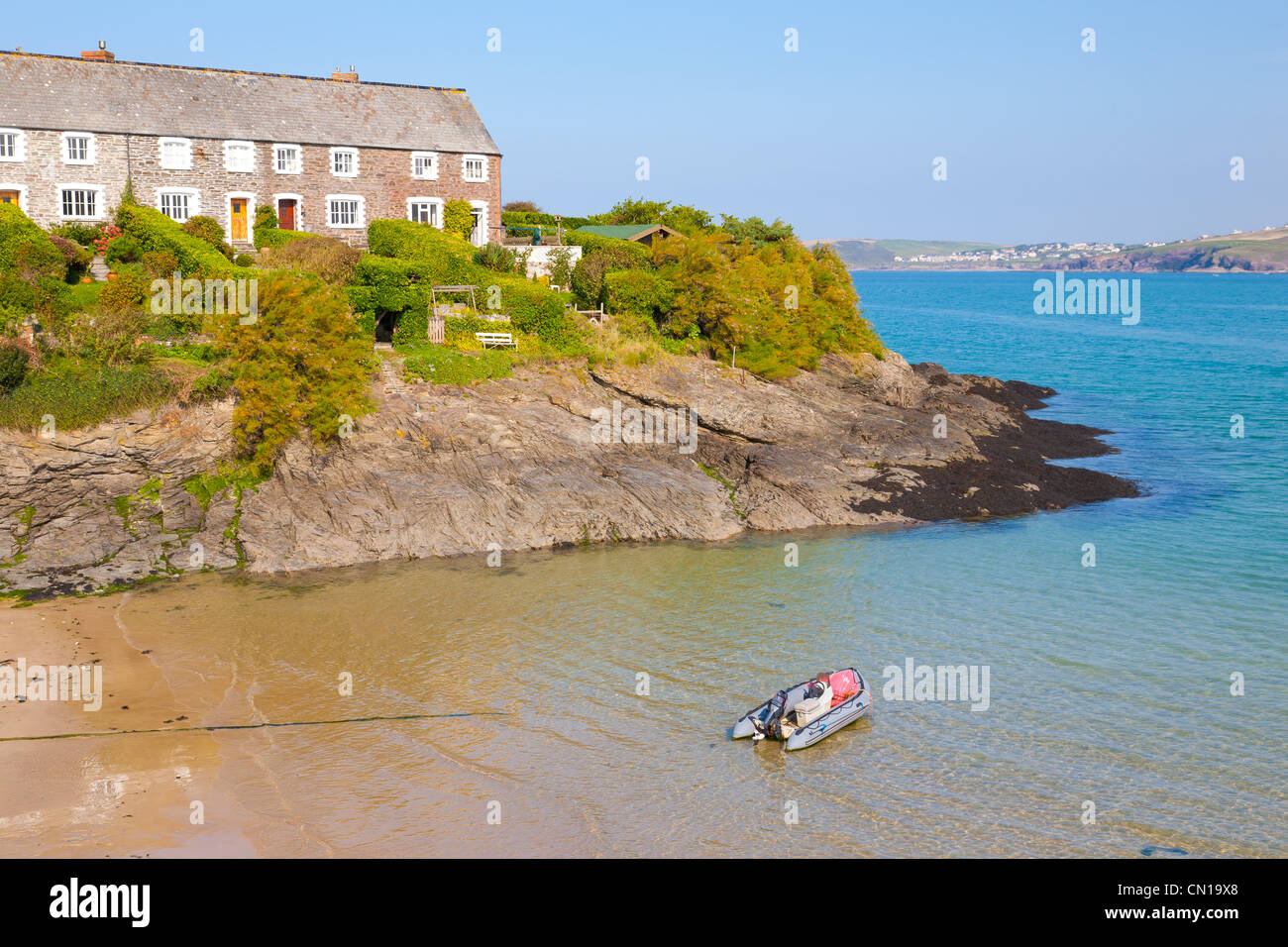 Hawkers Cove near Padstow on the Camel Estuary Cornwall England UK ...