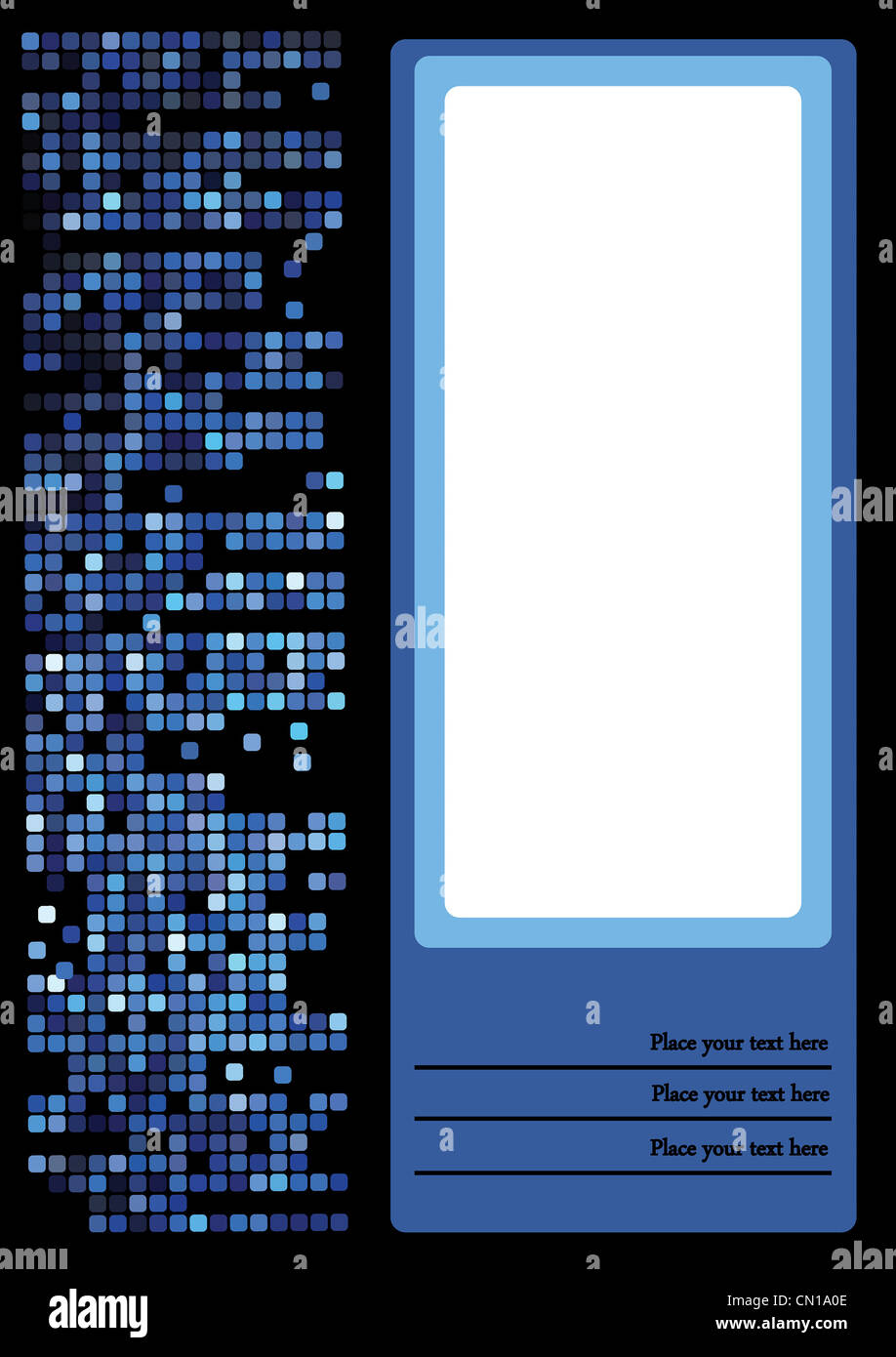 Sheet blue paper black hi-res stock photography and images - Alamy