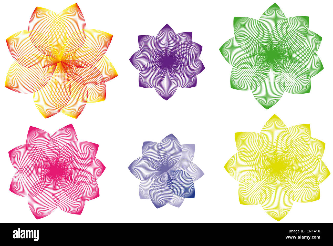 Color variations of floral background Stock Photo - Alamy