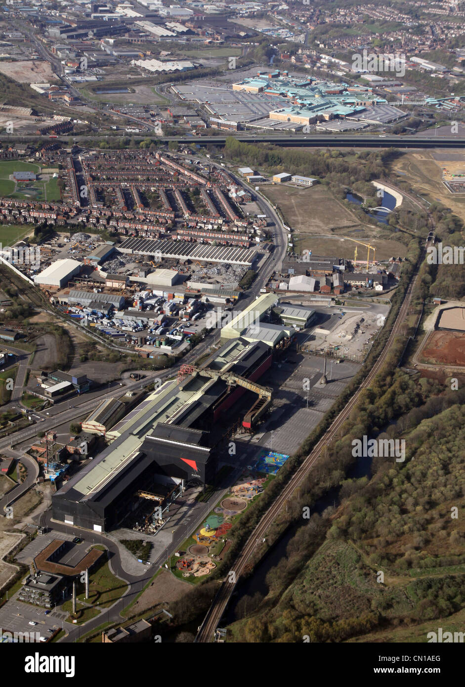 Aerial view of Magna Science Adventure Centre, The Magna Museum ...