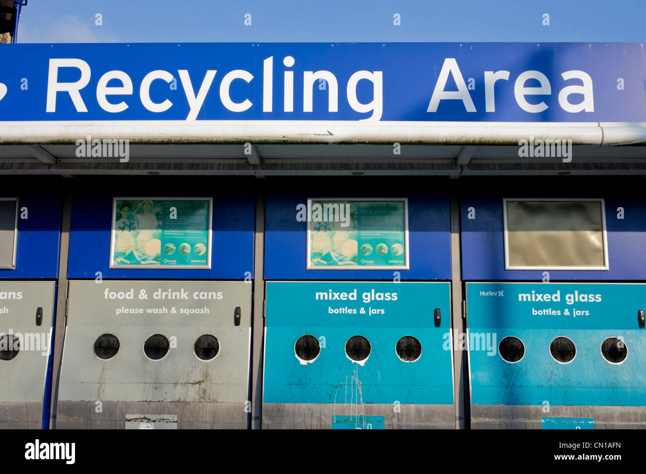europe, uk, england, bath, recycling depot Stock Photo - Alamy