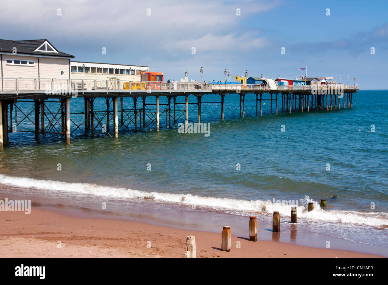 The historic pier at Teignmouth Devon England UK Stock Photo - Alamy