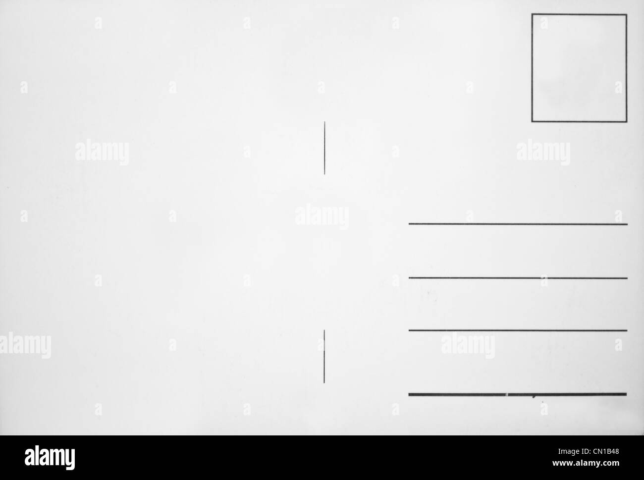 Aged postcard on white Black and White Stock Photos & Images - Alamy