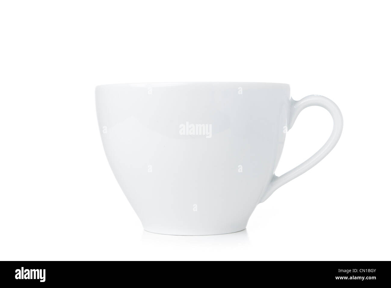 white cup isolated on white background Stock Photo - Alamy
