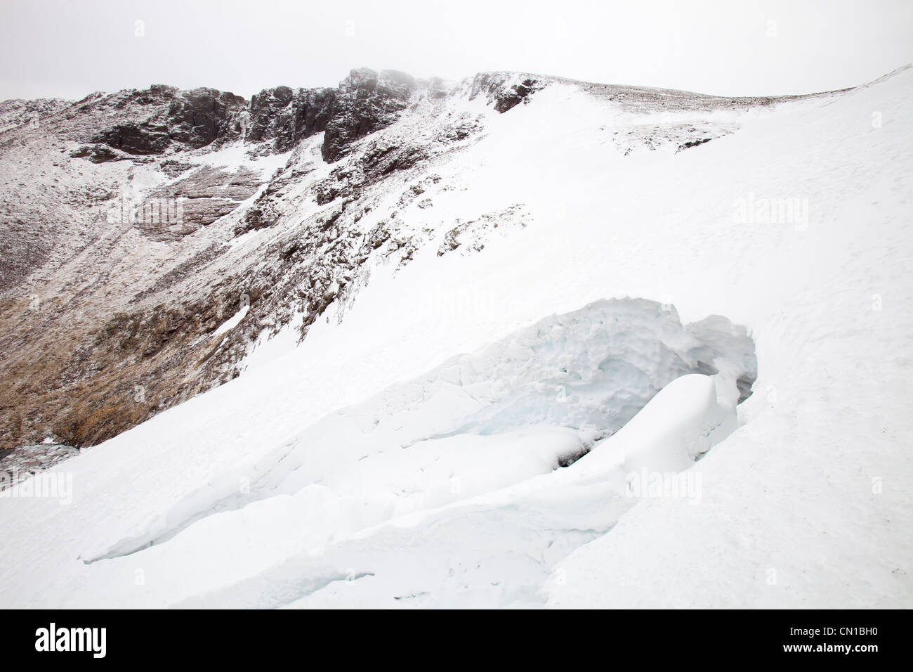 Cairngorm mountain snow hole hi-res stock photography and images - Alamy