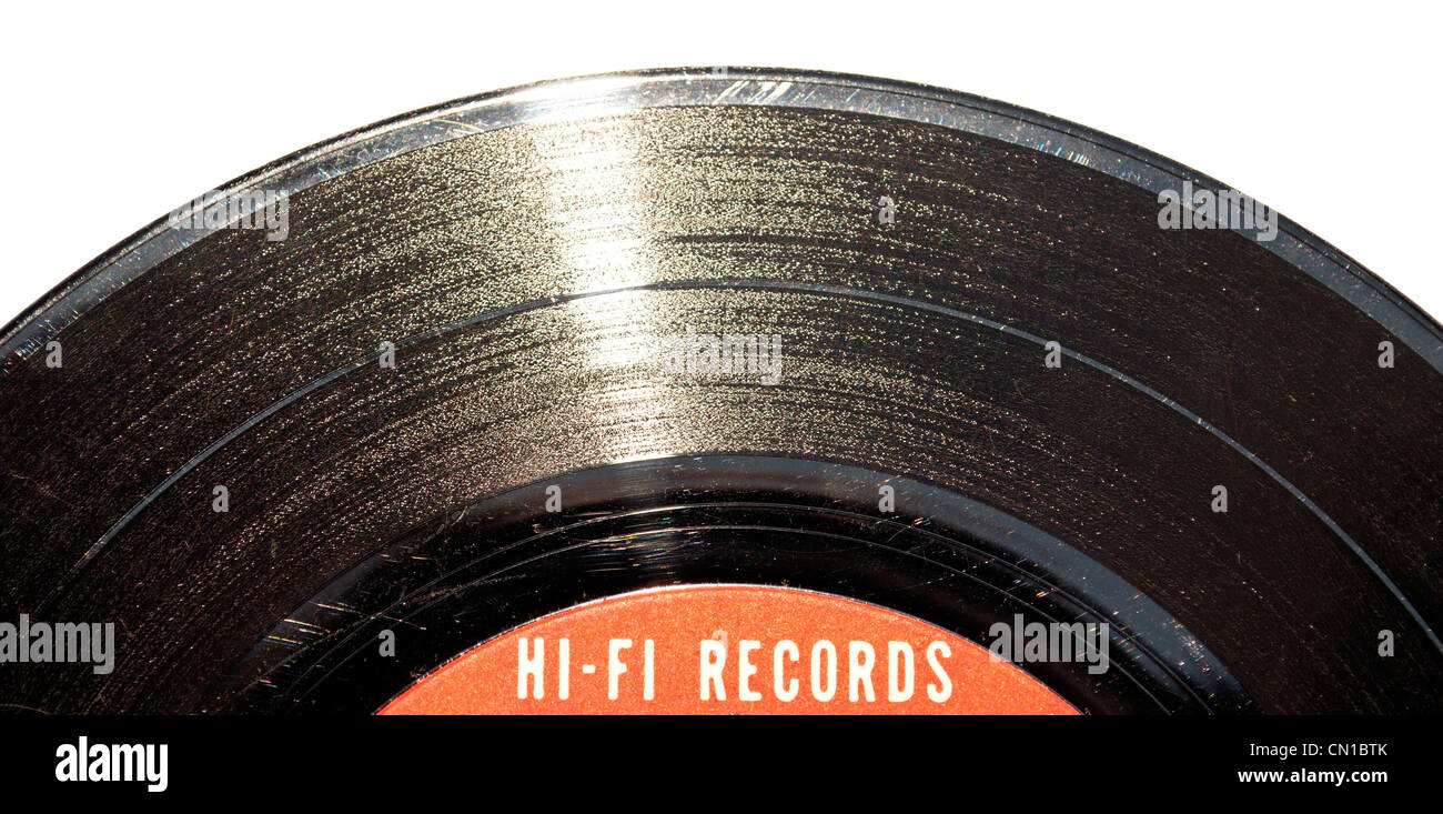 Vintage vinyl record closeup Stock Photo - Alamy