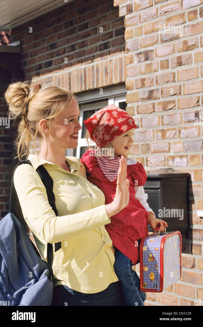 Child Waving Good Bye High Resolution Stock Photography and Images - Alamy
