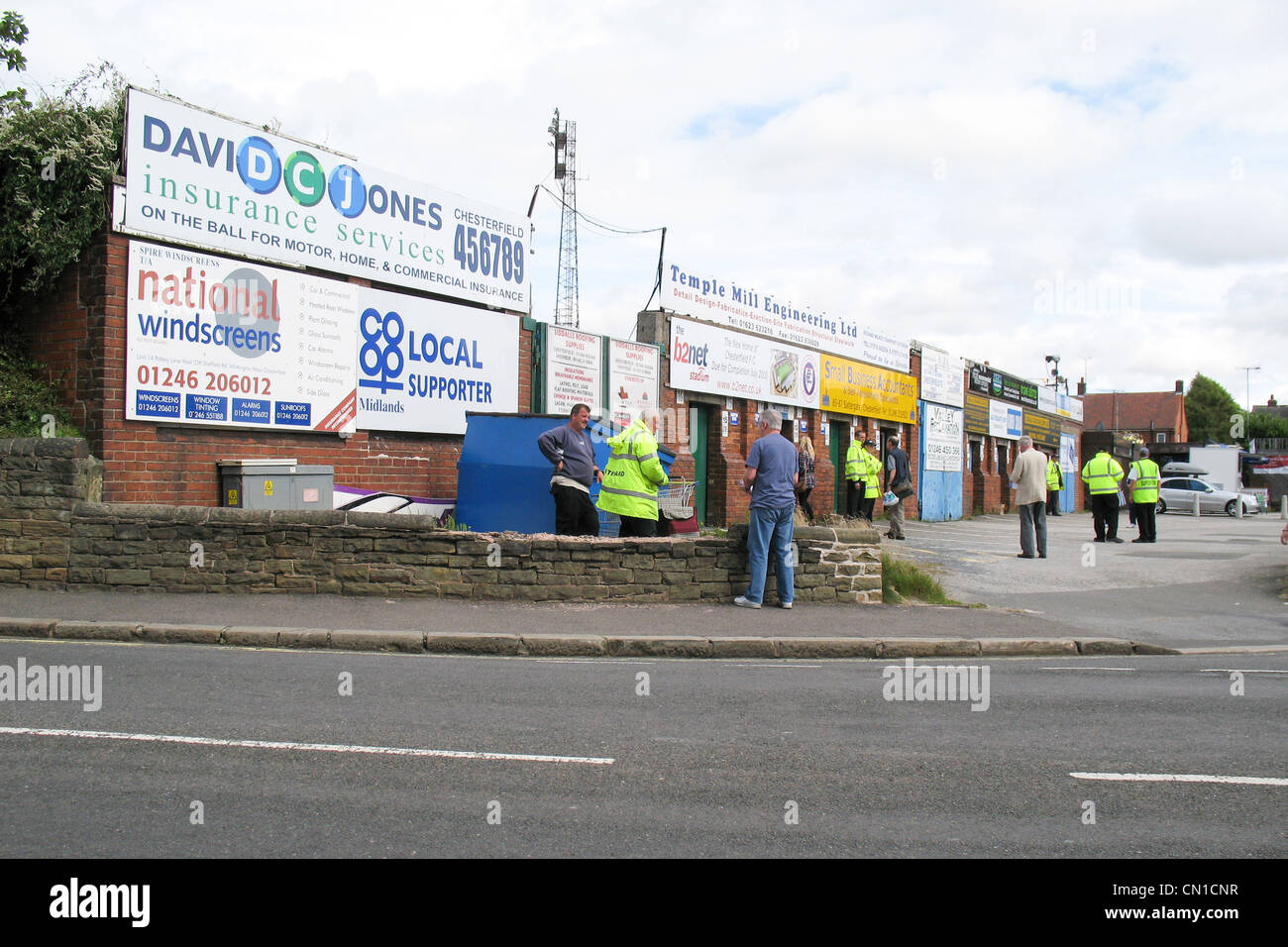 Chesterfield Football Club - Saltergate Stock Photo - Alamy