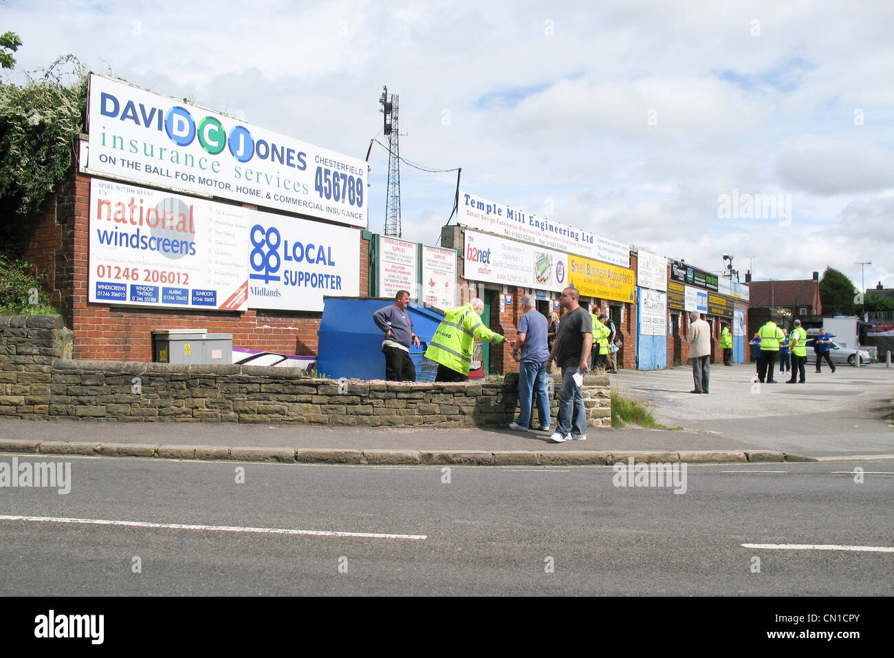 Chesterfield Football Club - Saltergate Stock Photo - Alamy