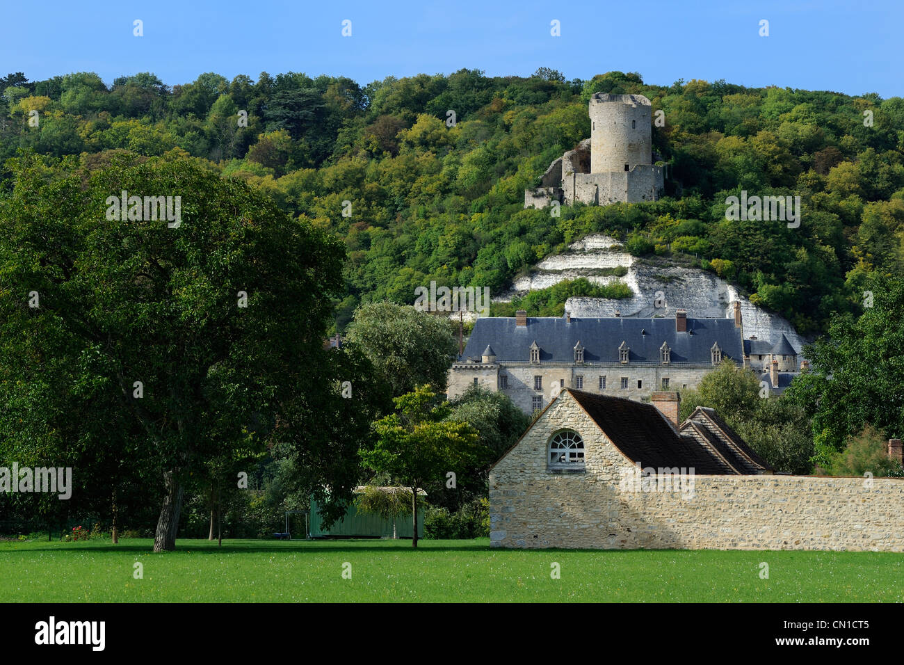 France, Val d'Oise, French Vexin Natural Park, la Roche-Guyon, labelled ...