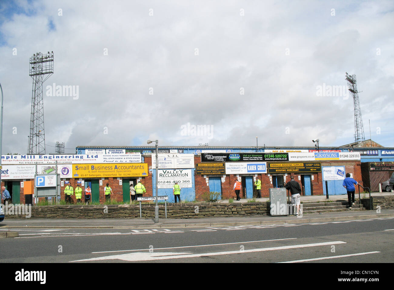 Chesterfield Football Club - Saltergate Stock Photo - Alamy