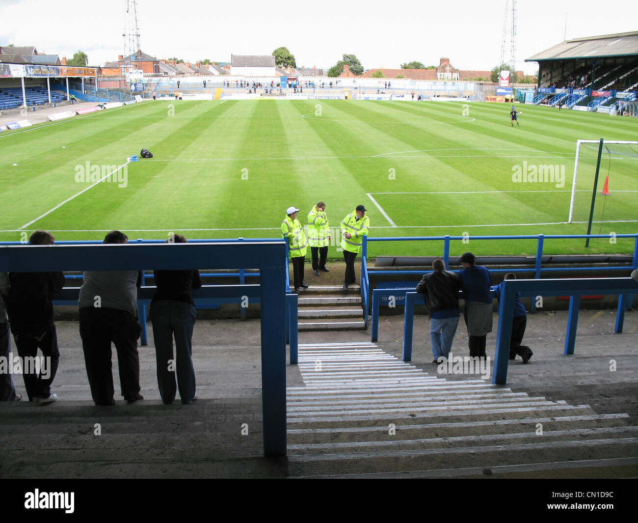 Chesterfield Football Club - Saltergate empty pitch Stock Photo - Alamy