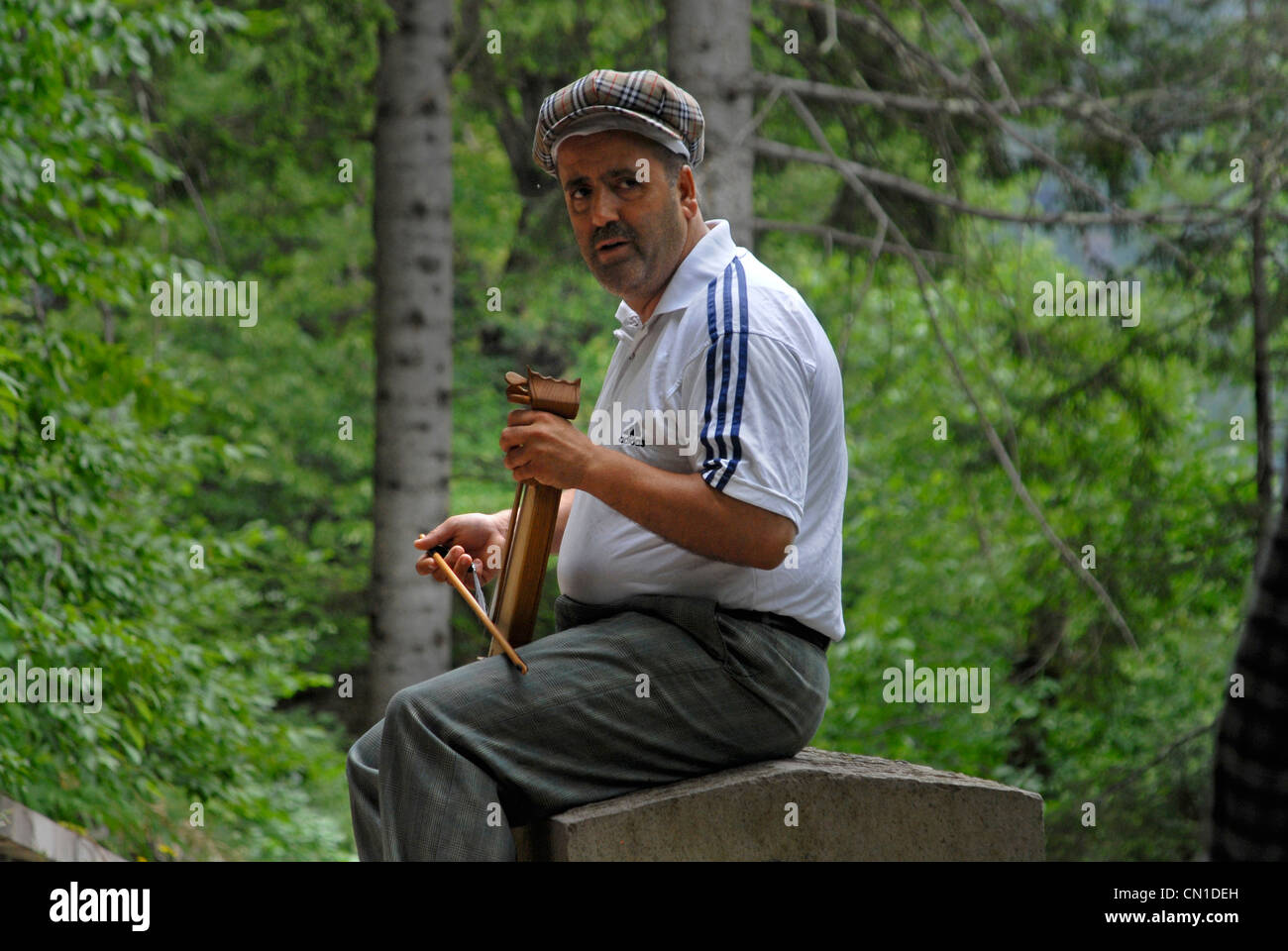 Man playing taditional musical instrument in Turkey Stock Photo - Alamy