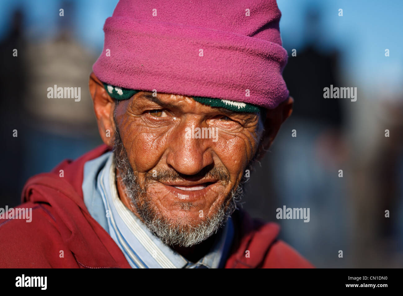 Man dressed in traditional robe, Marrakesh, Morocco Stock Photo - Alamy