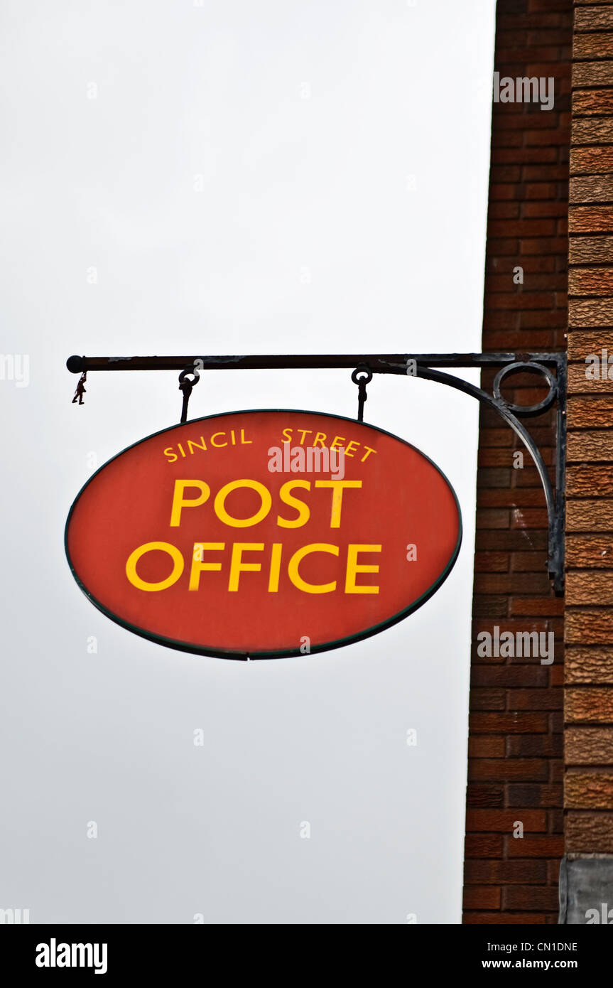 A 'post office' sign Stock Photo - Alamy