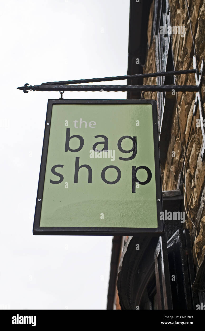 'The Bag Shop' shop sign Stock Photo - Alamy