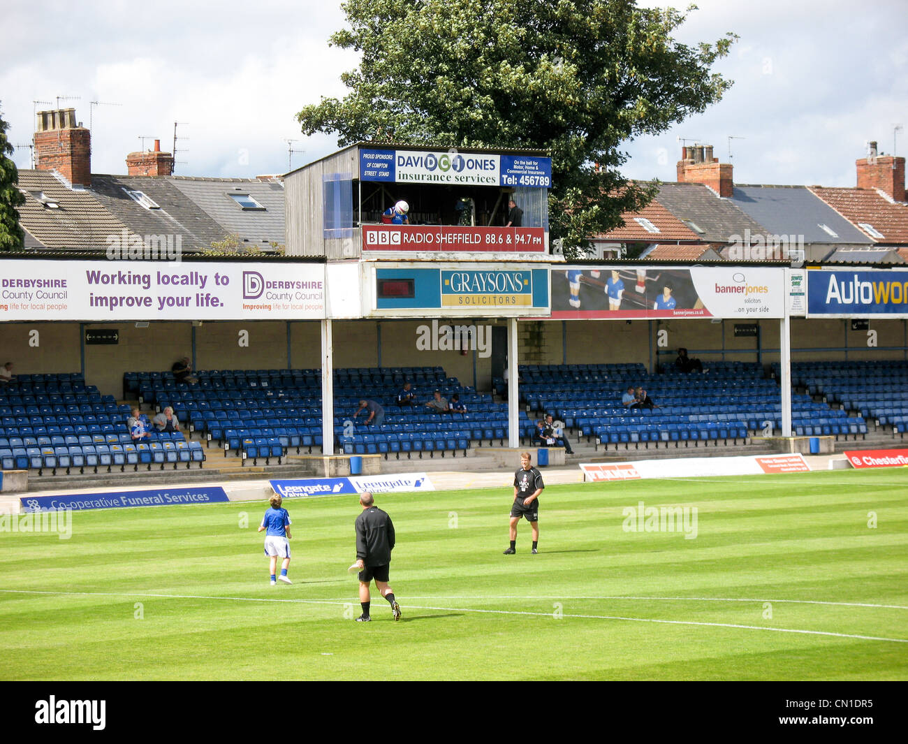 Chesterfield Football Club - Saltergate Stock Photo - Alamy