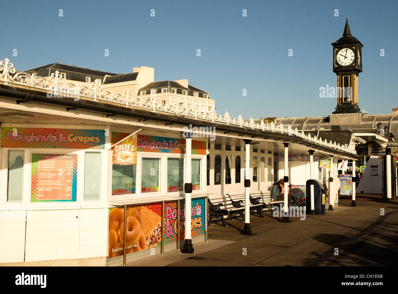 The Brighton Pier (formerly known as the Palace Pier) and beach Stock ...