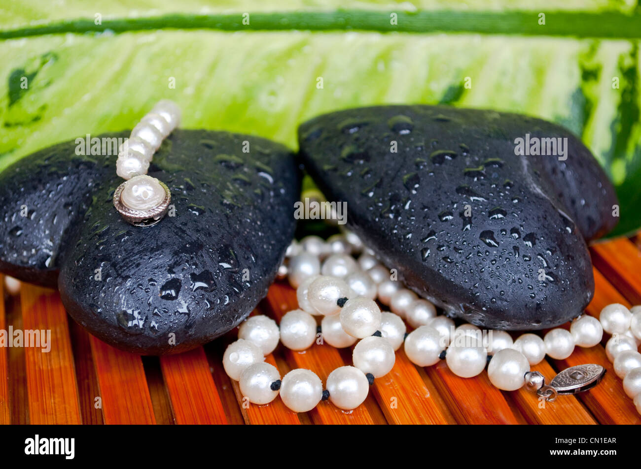 Spa stones - Natural beauty Stock Photo - Alamy