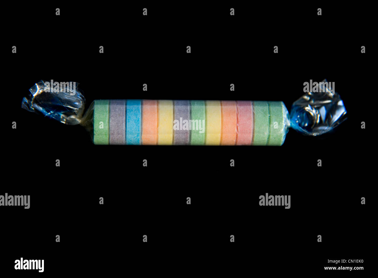 Roll of Colorful Candy Stock Photo - Alamy