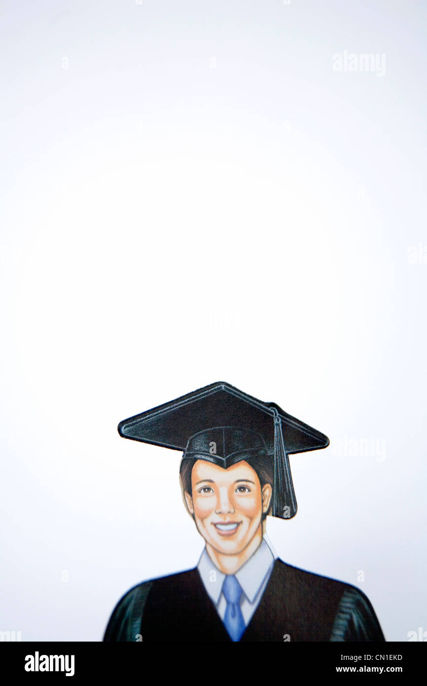 Paper Cutout of Graduating Student Stock Photo - Alamy
