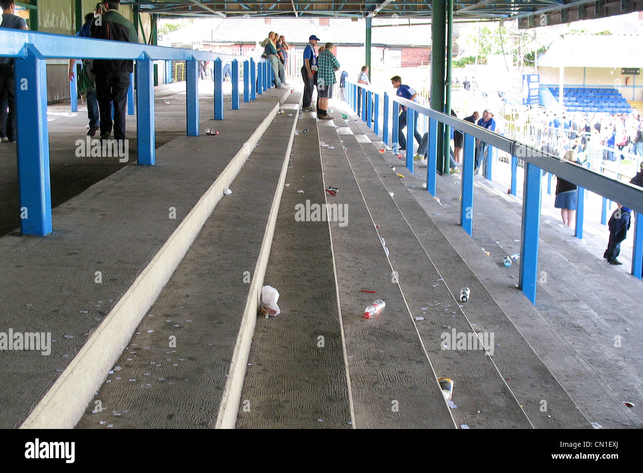 empty terrace and stand at Chesterfield Football Club - Saltergate ...