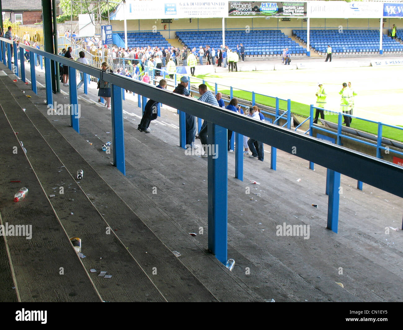 empty terrace and stand at Chesterfield Football Club - Saltergate ...