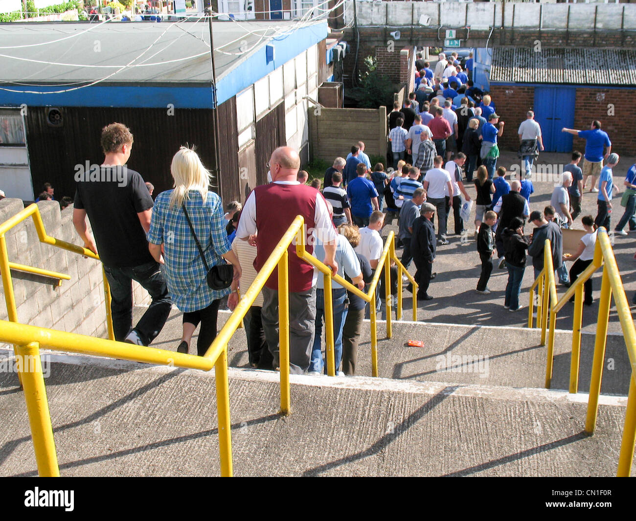 Chesterfield Football Club - Saltergate end of the match with the crowd ...
