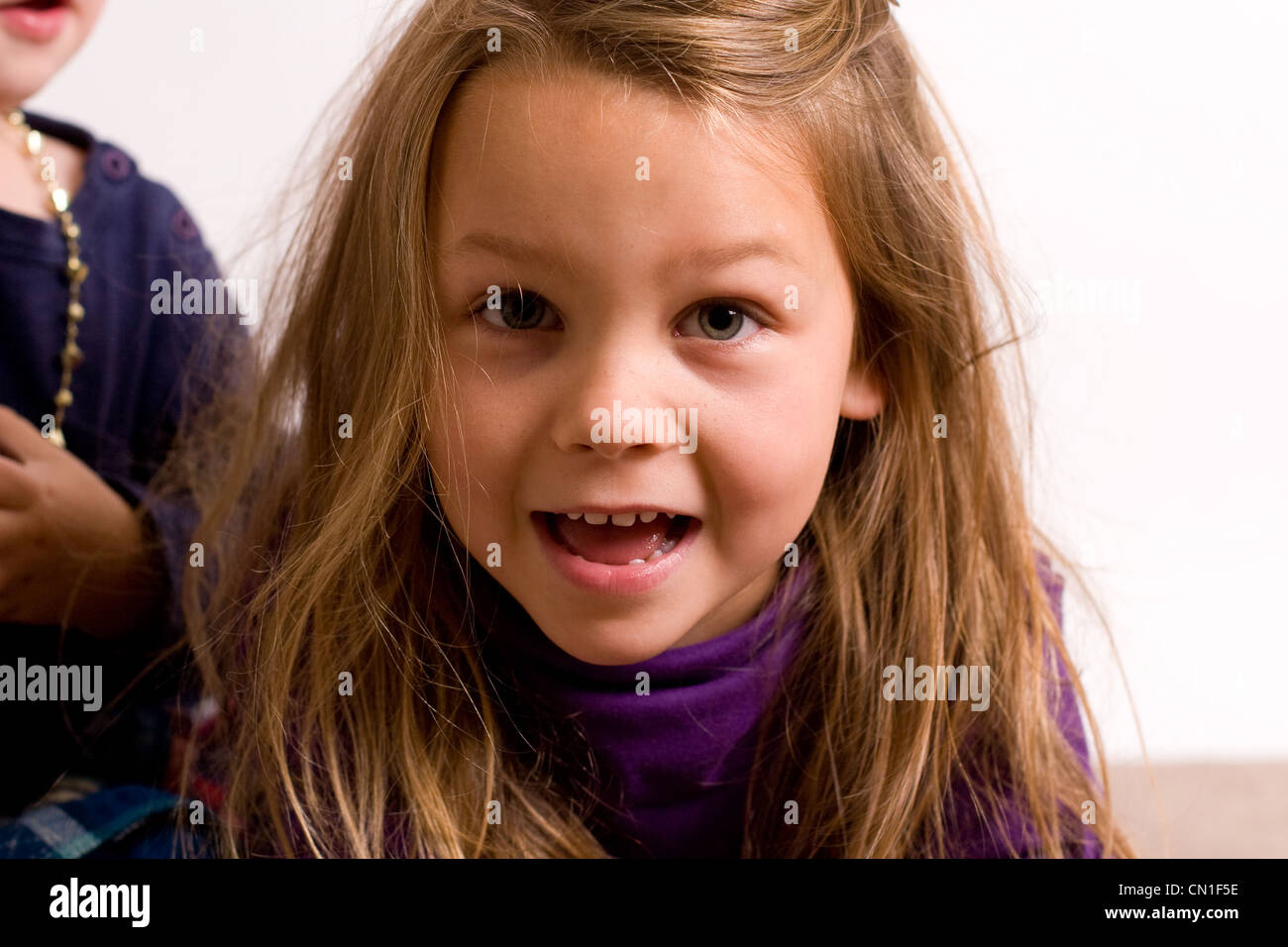 Pretty 5 Year Old Girl Going To Say Something Stock Photo Alamy pretty-5-year-old-girl-going-to-say-something-stock-photo-alamy