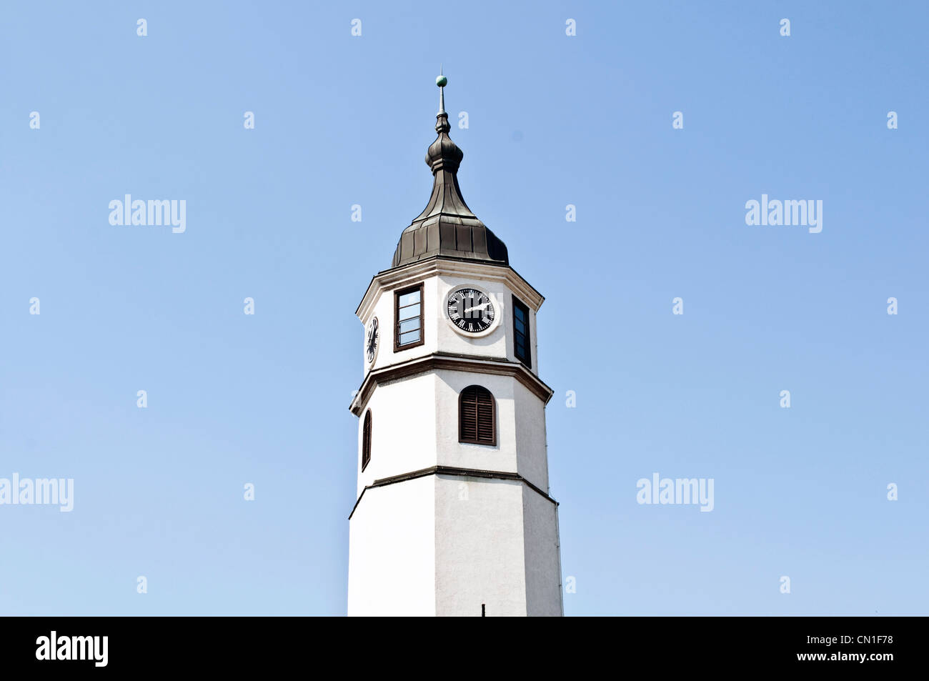 White clock tower gold roof hi-res stock photography and images - Alamy