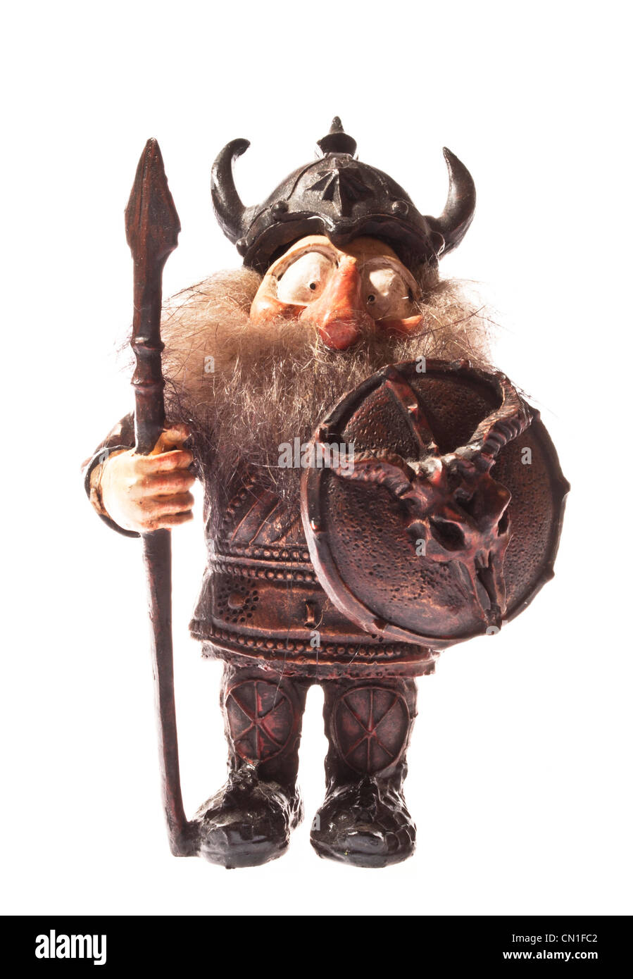 Viking figurine isolated on white Stock Photo - Alamy