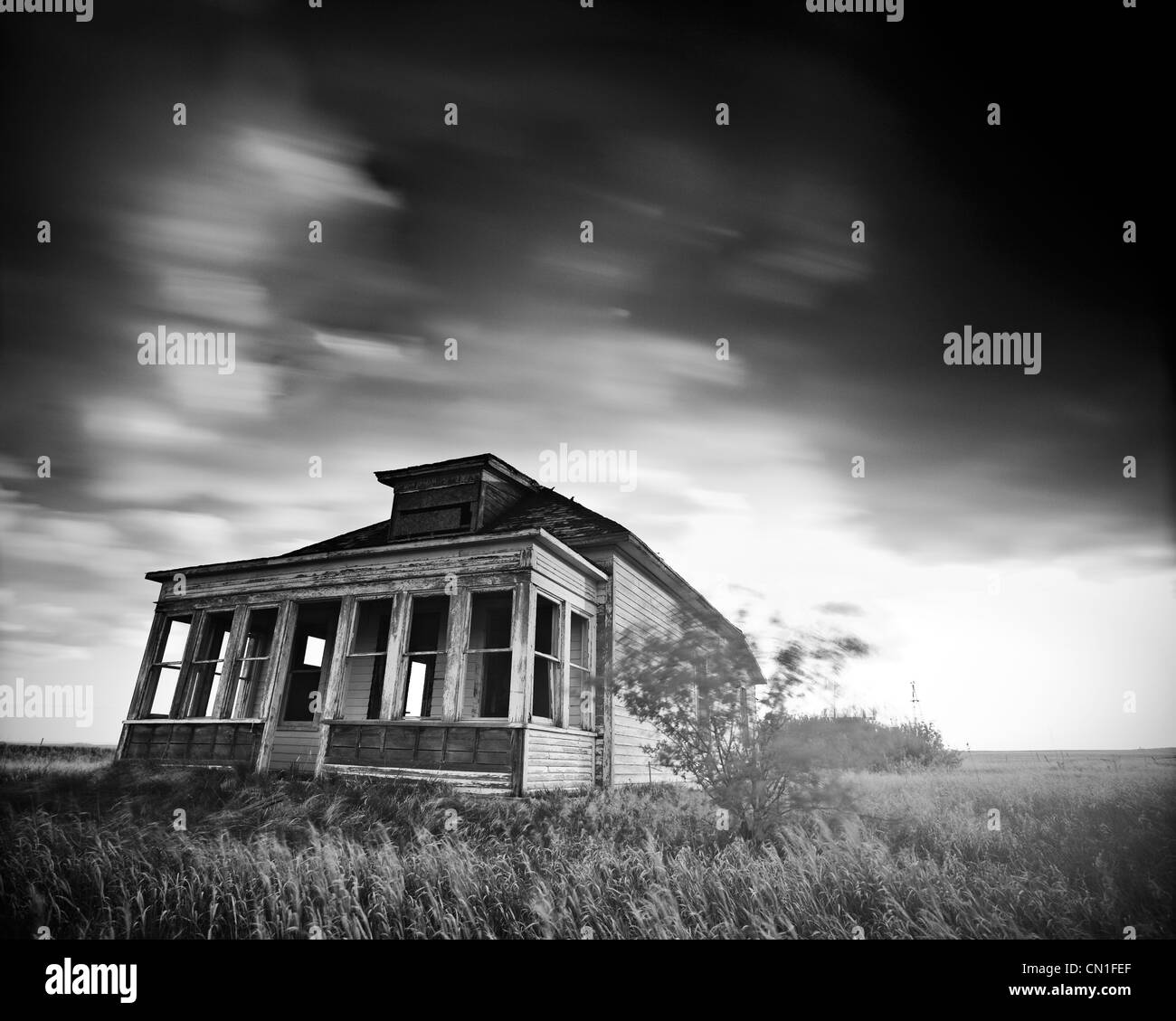 Saskatchewan Scenic Black and White Stock Photos & Images - Alamy