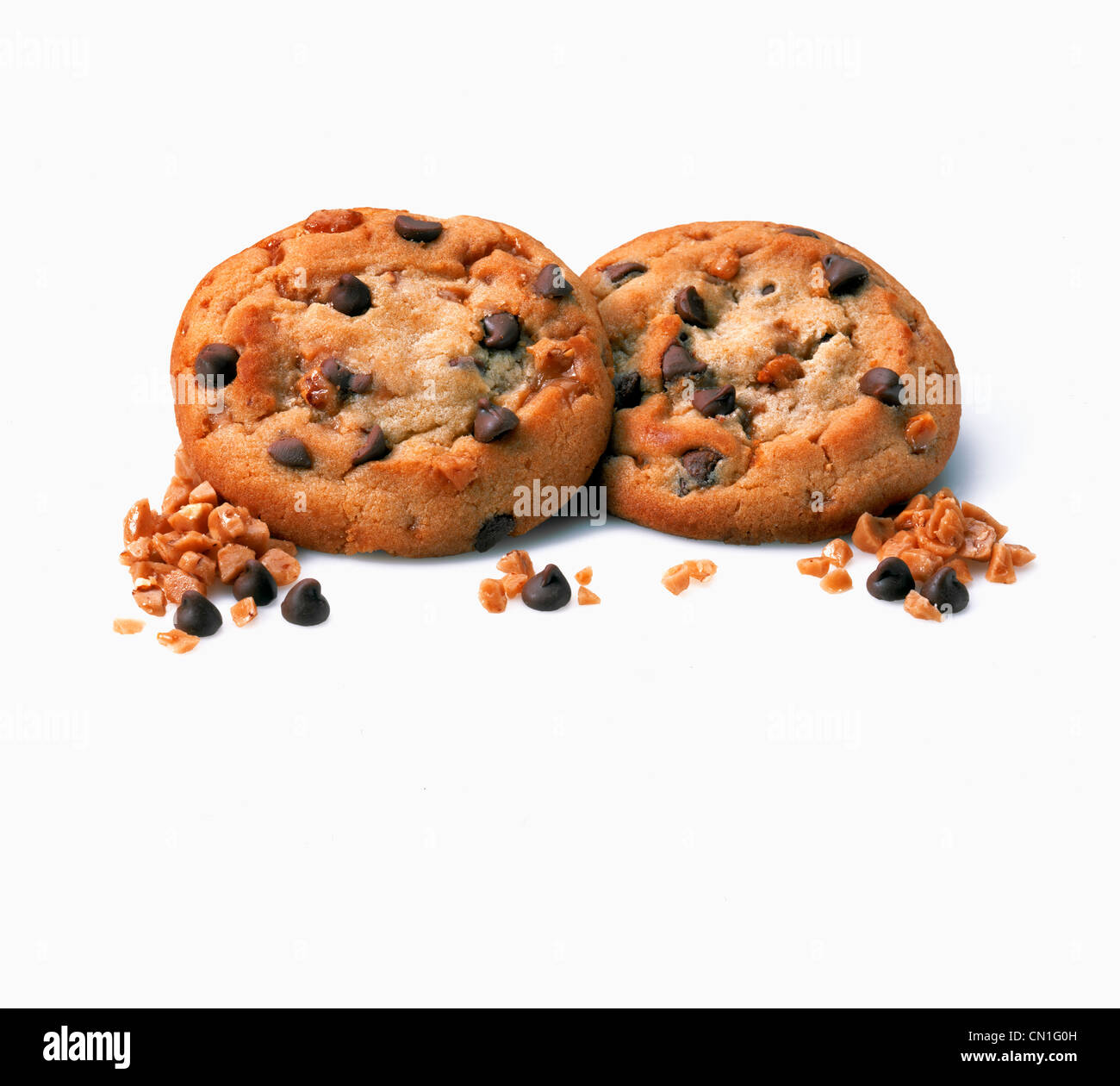 Two Chocolate Chip Cookies Stock Photo - Alamy Two Chocolate Chip Cookies Stock Photo - Alamy