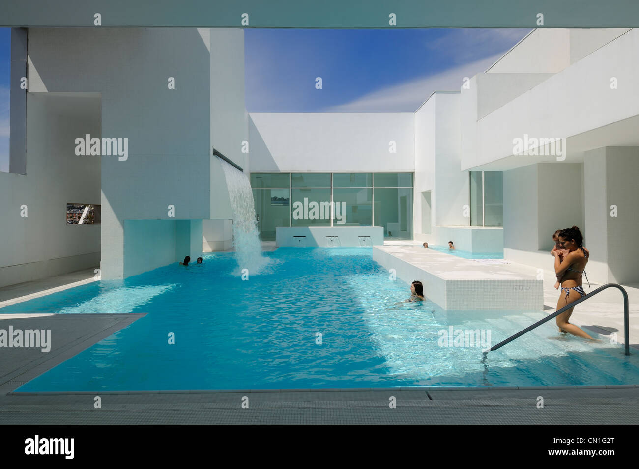 France, Seine Maritime, Le Havre, the swimming pool les Bains des Docks ...