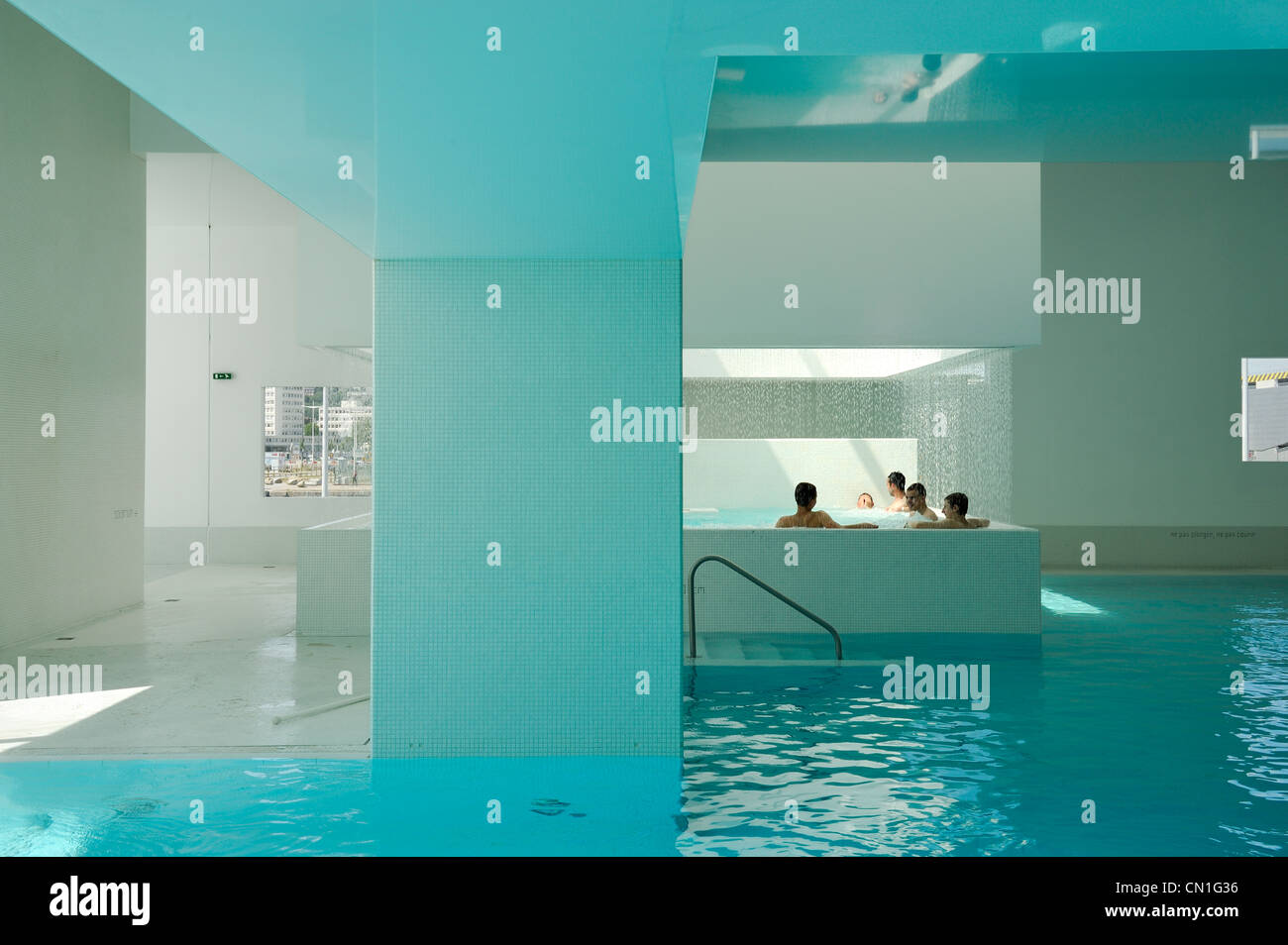 France, Seine Maritime, Le Havre, the swimming pool les Bains des Docks ...