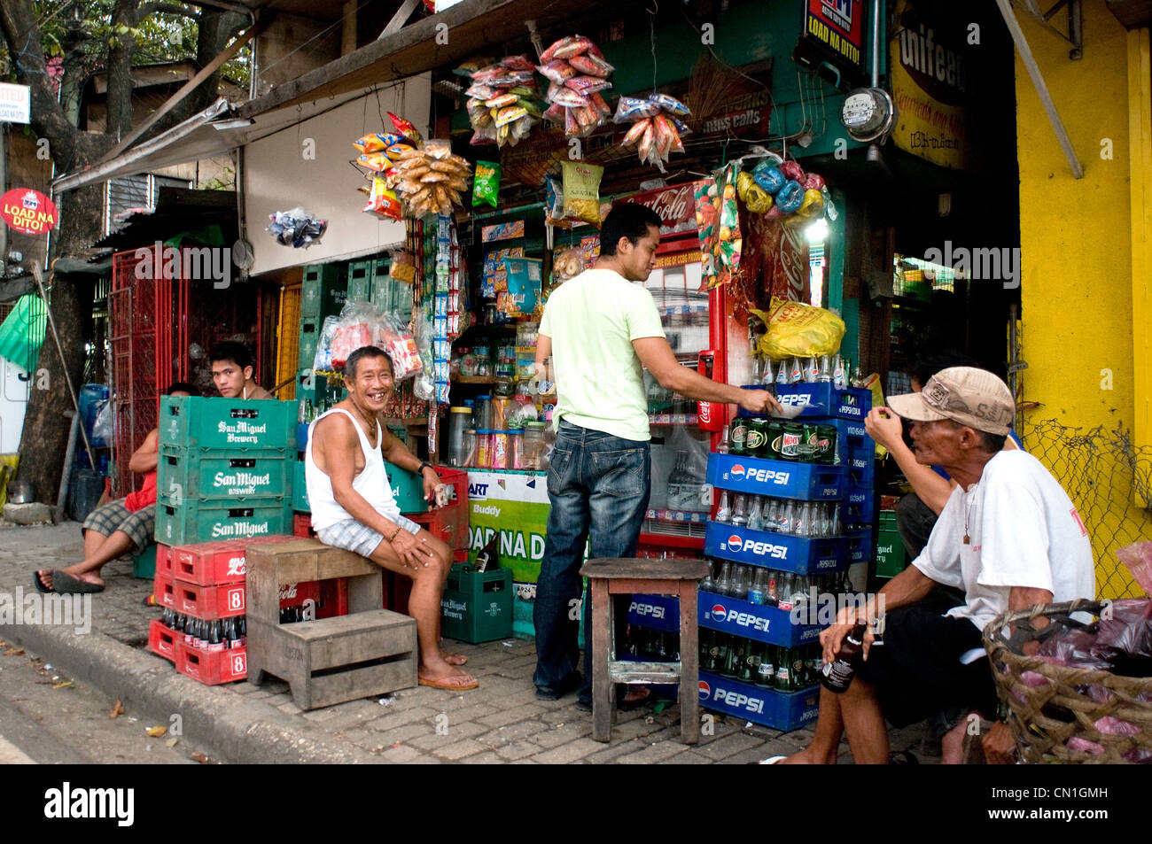 Street scene cebu city philippines Stock Photo - Alamy