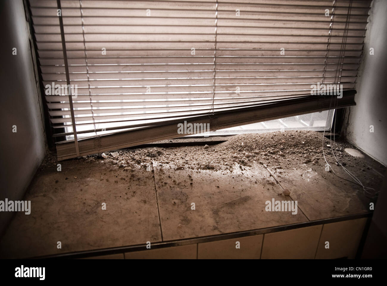 Dirt Accumulating on Window Sill Stock Photo - Alamy