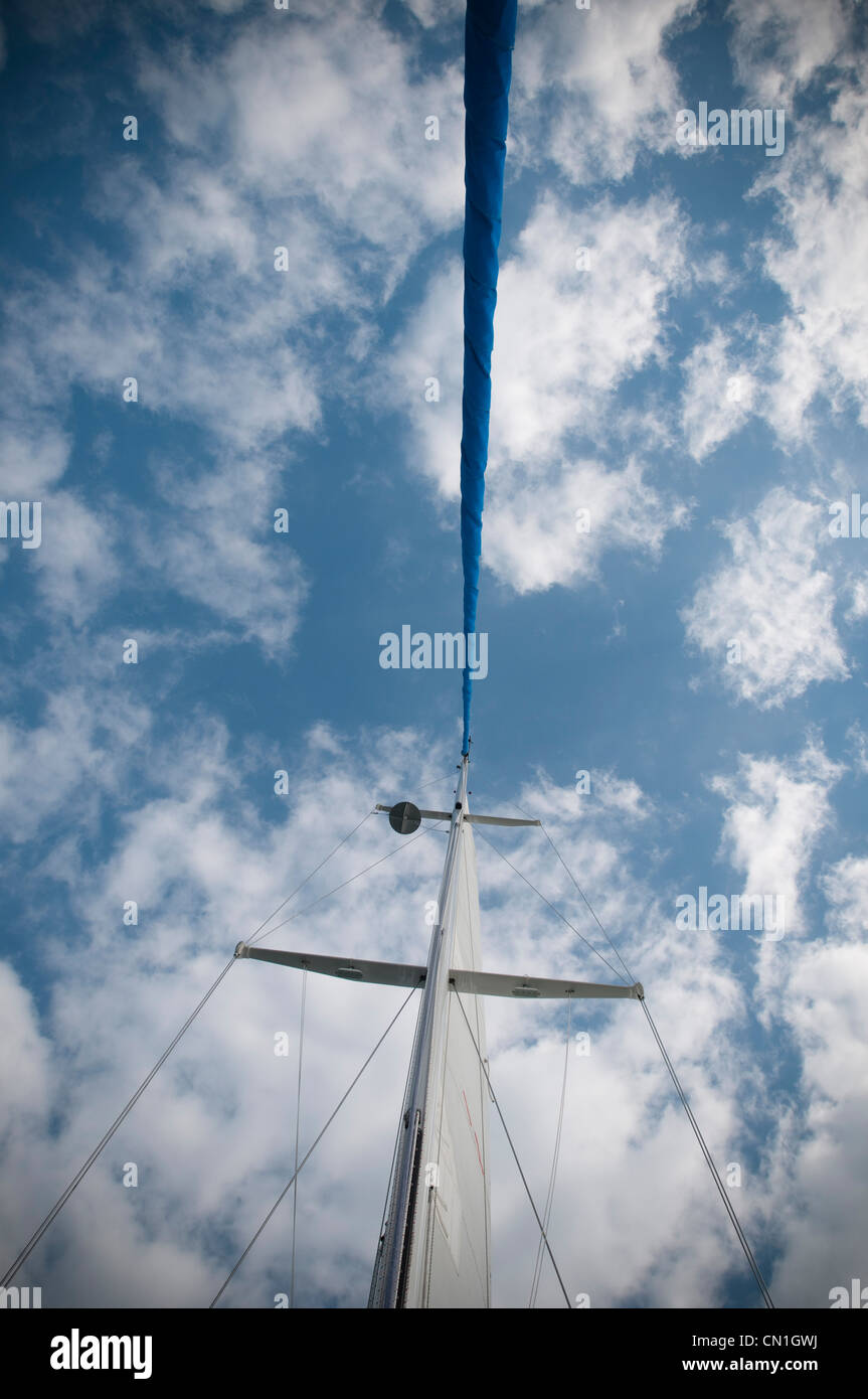 Sailboat Mast, Low Angle View Stock Photo - Alamy